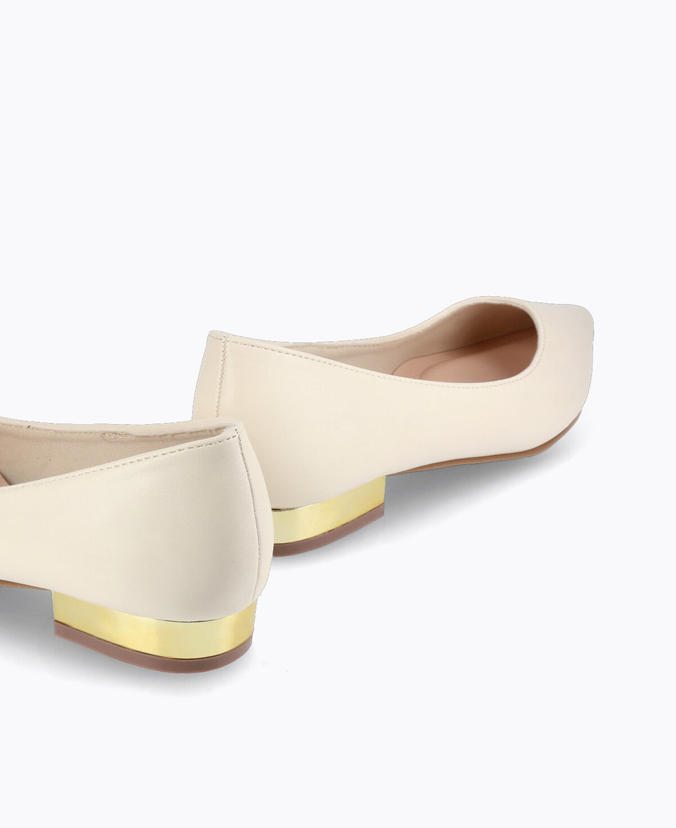 Lancy Flat Pumps - Beige – DMK
