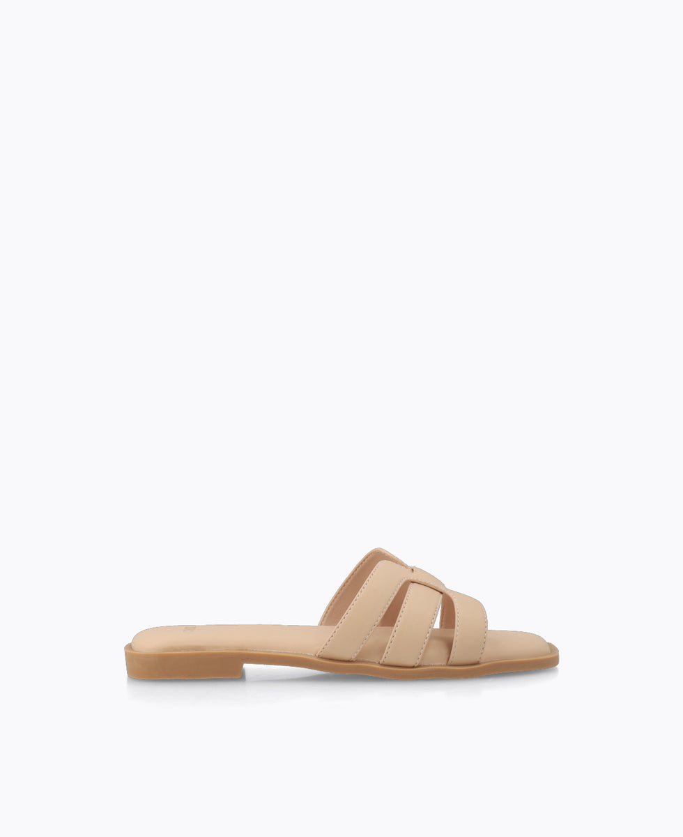 Erica Flat Sandals - Nude – DMK