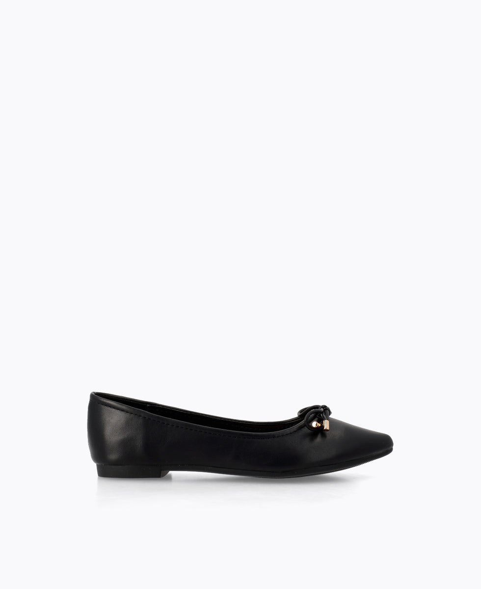 Celia Ballerina Flats - Black – DMK