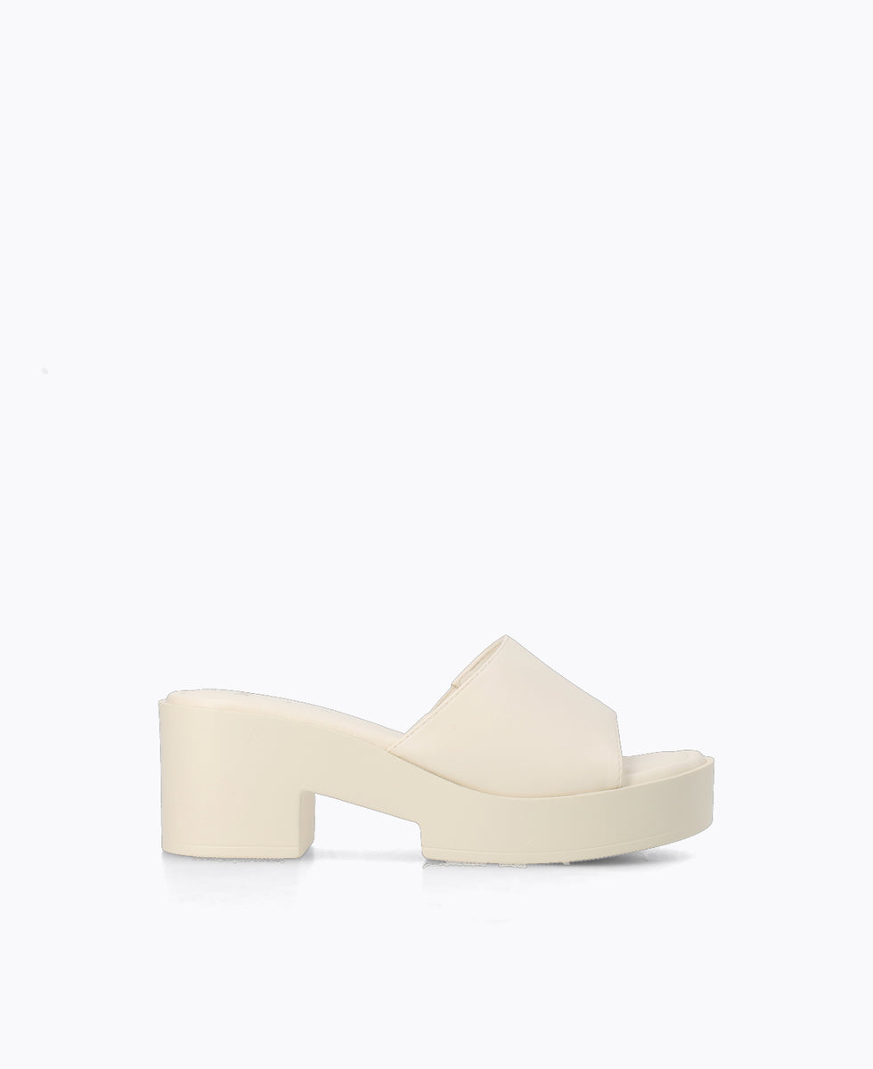 Millie Platform Heel Sandals - Beige – DMK