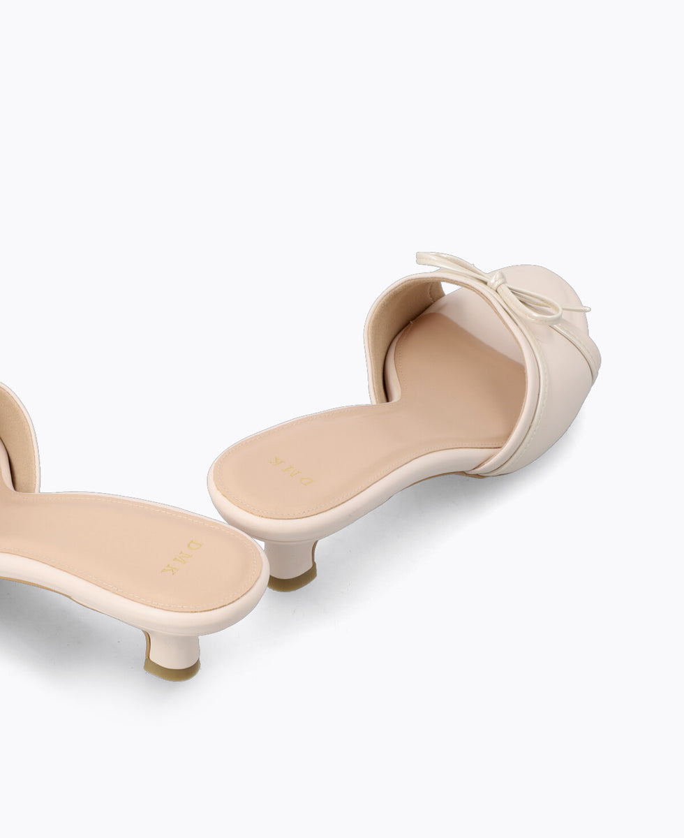 Riley Heel Sandals - Beige – DMK